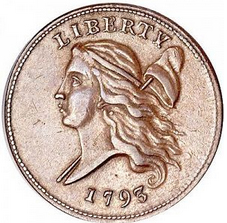 Liberty Cap Half Cents - Head Facing Left (1793) Copper Price - United ...