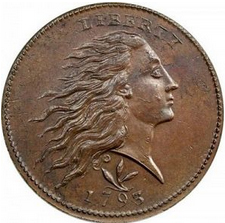 Flowing Hair Large Cents - Wreath Reverse (1793) Copper Price - United ...
