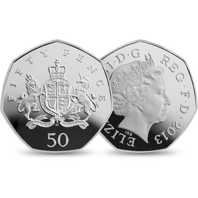 The 2013 Christopher Ironside 50p Silver Piedfort Proof Coin Silver ...